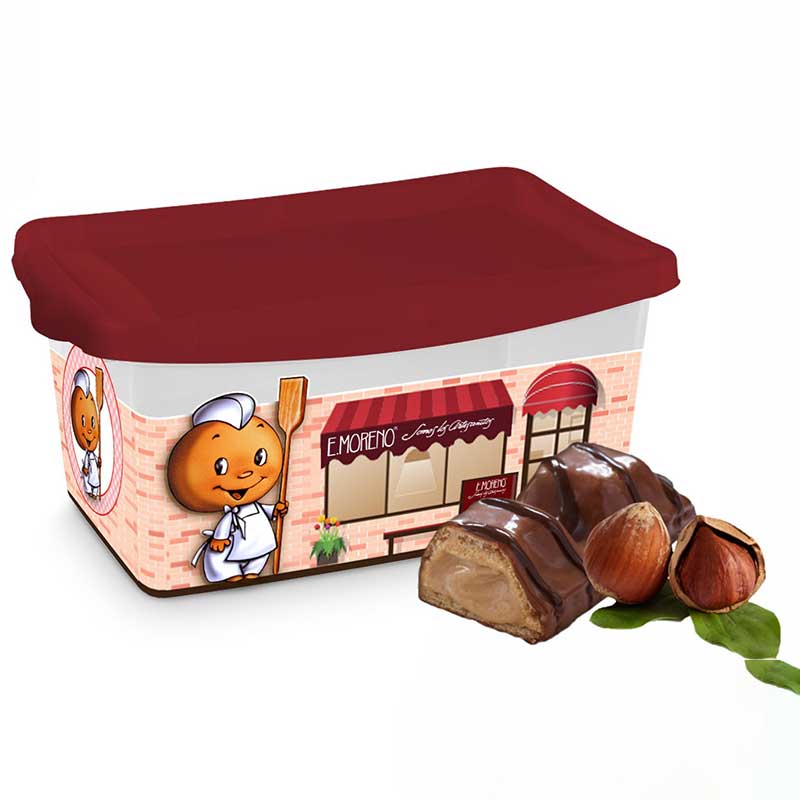 Choco-Break - Barquillo relleno de avellana y cubierto de chocolate.